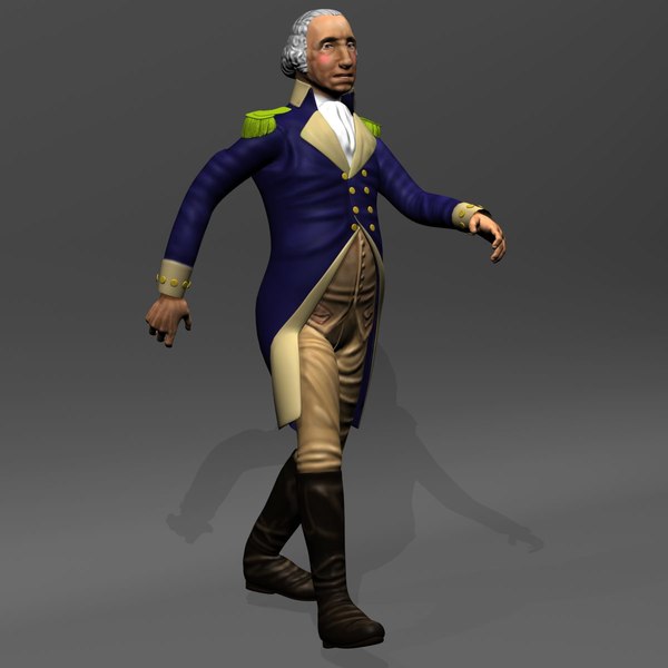 3d model george washington