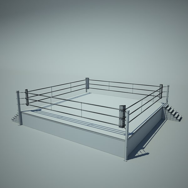 boxing ring 3d max