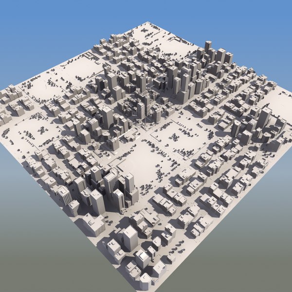 3d city mass modeled