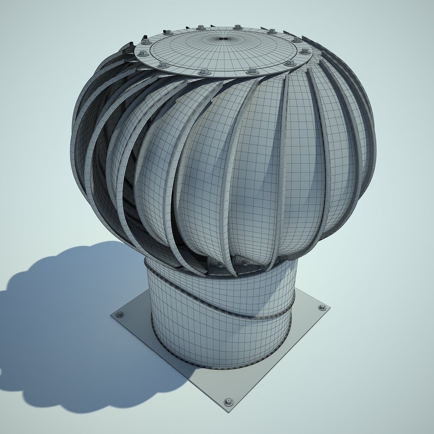 industrial roof turbine 3d max