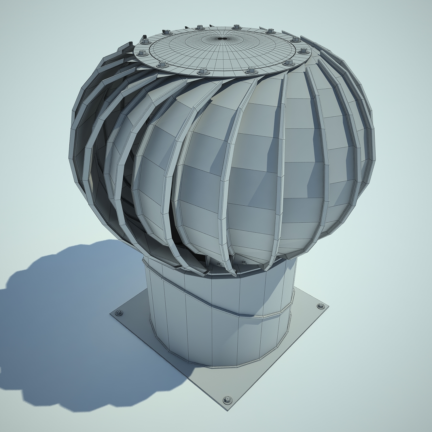industrial roof turbine 3d max