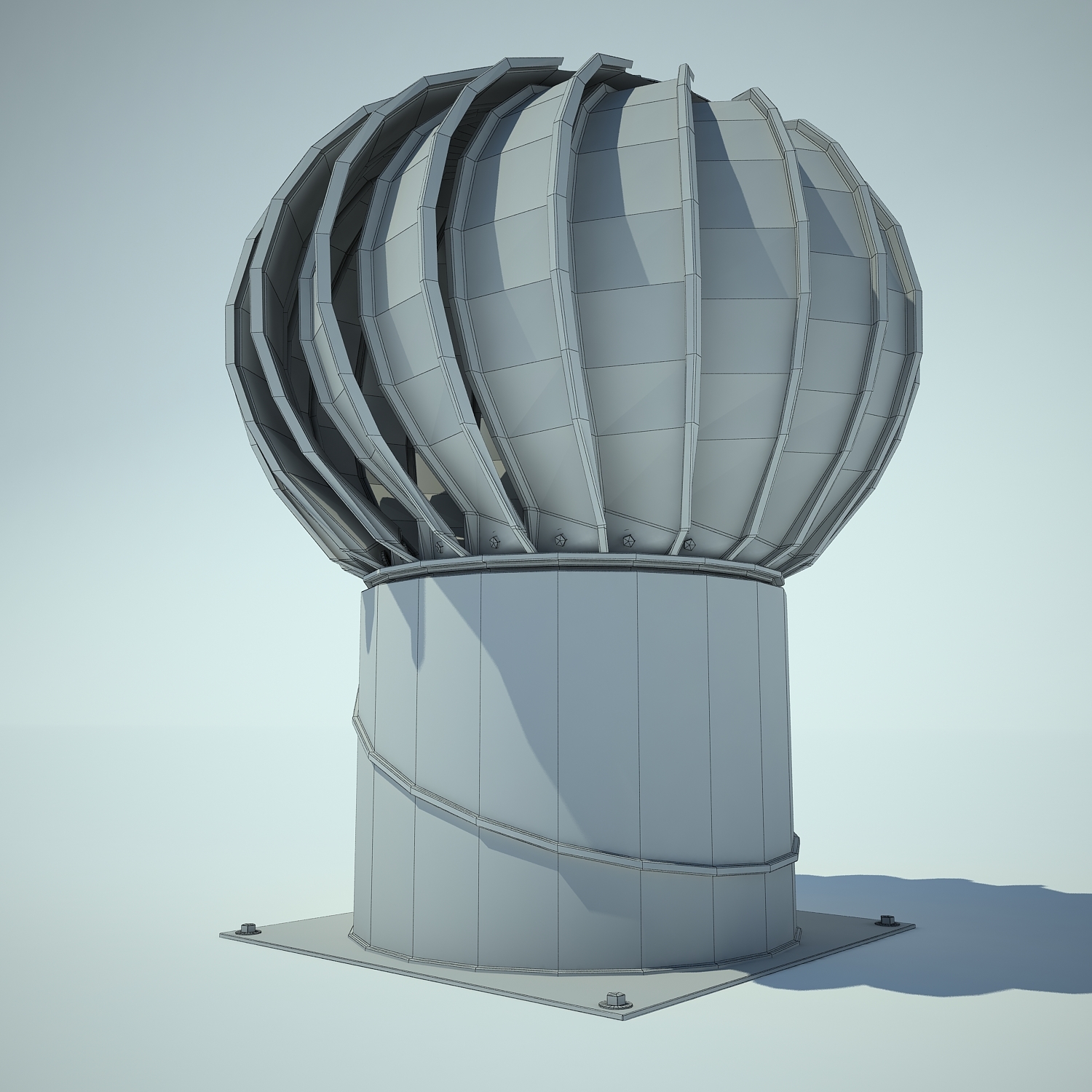 industrial roof turbine 3d max