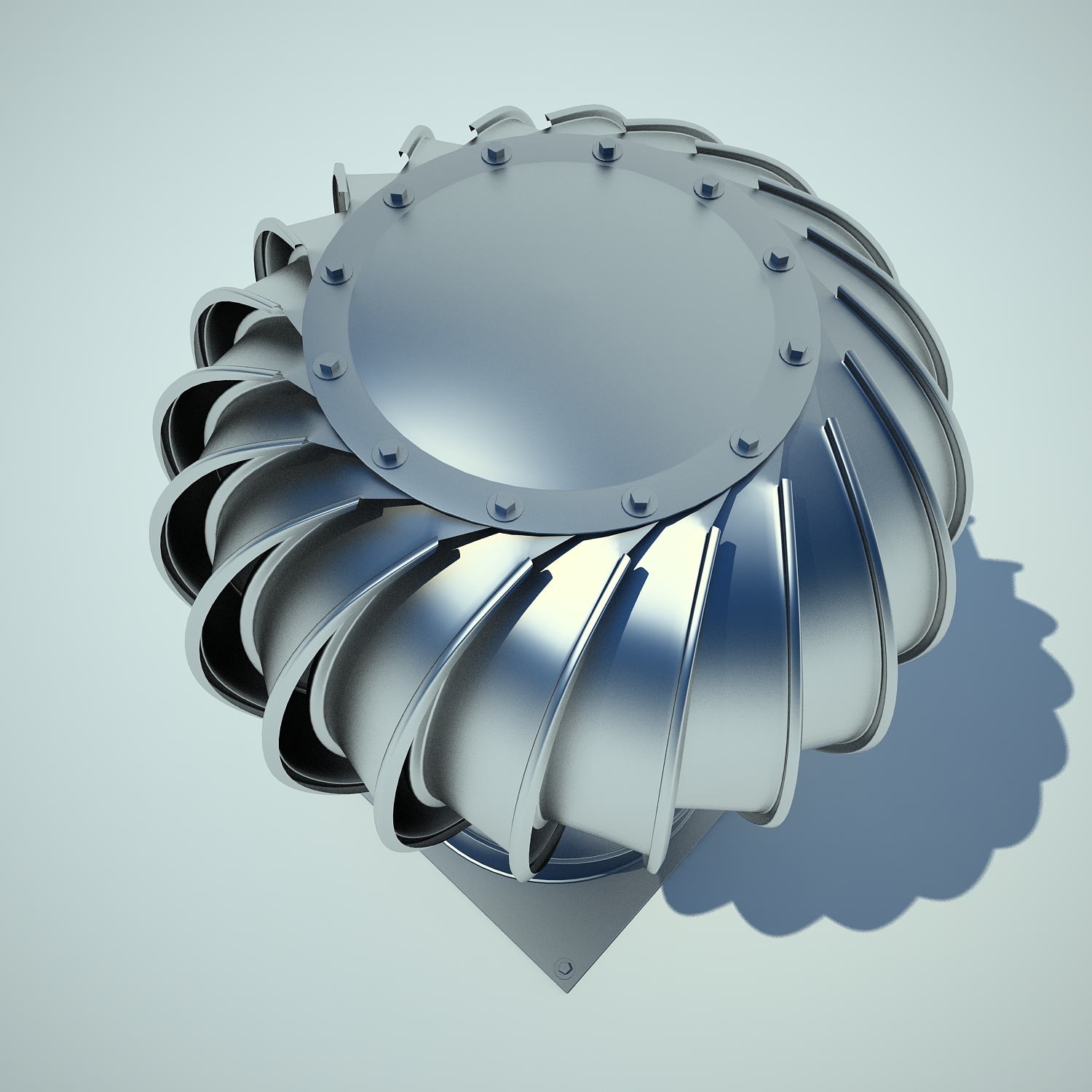 industrial roof turbine 3d max