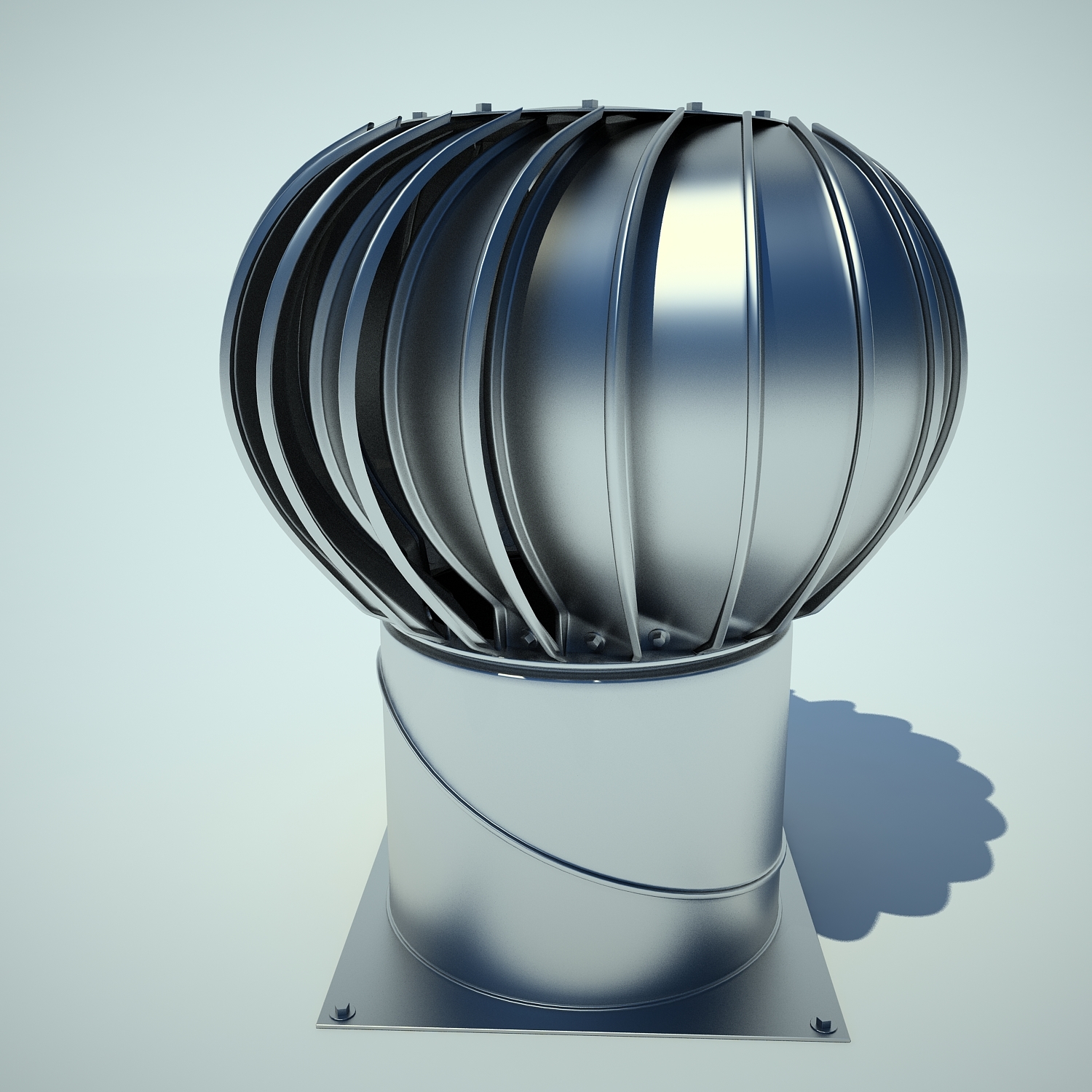 industrial roof turbine 3d max