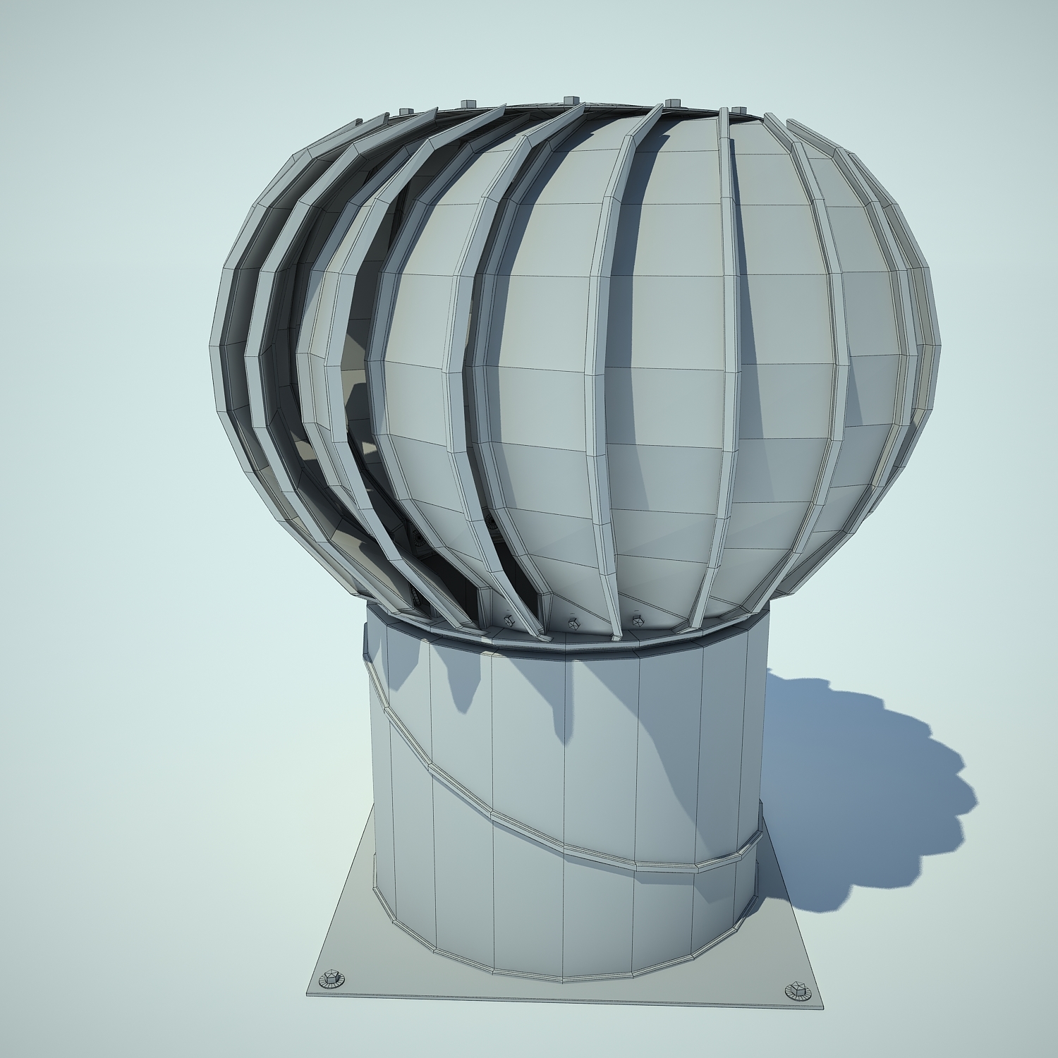 industrial roof turbine 3d max
