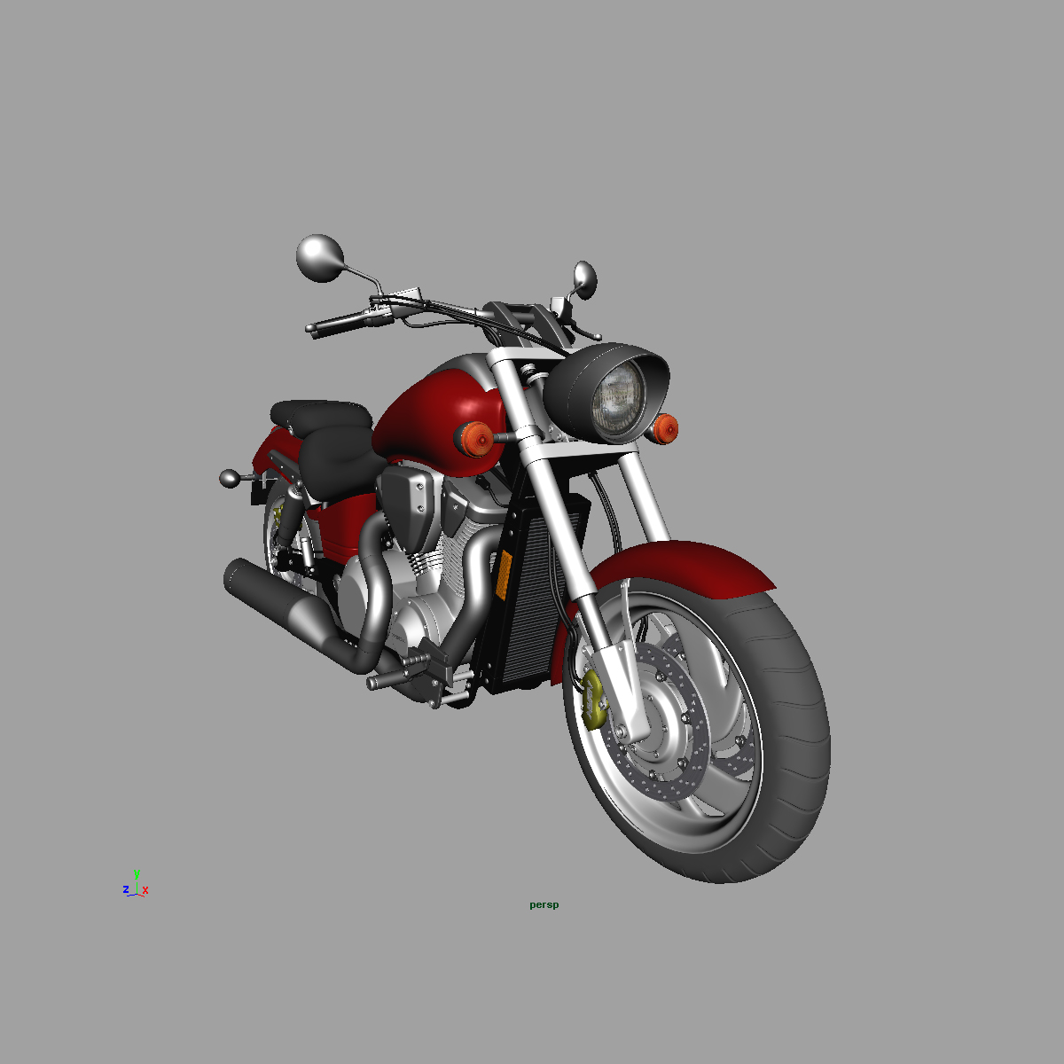 3d honda vtx model