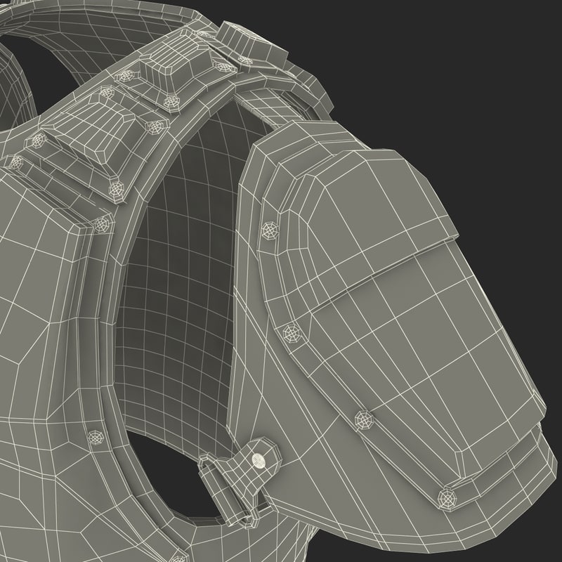 futuristic solider armor 3d model