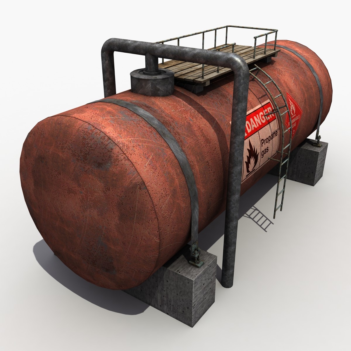 propane tank industrial 3d max