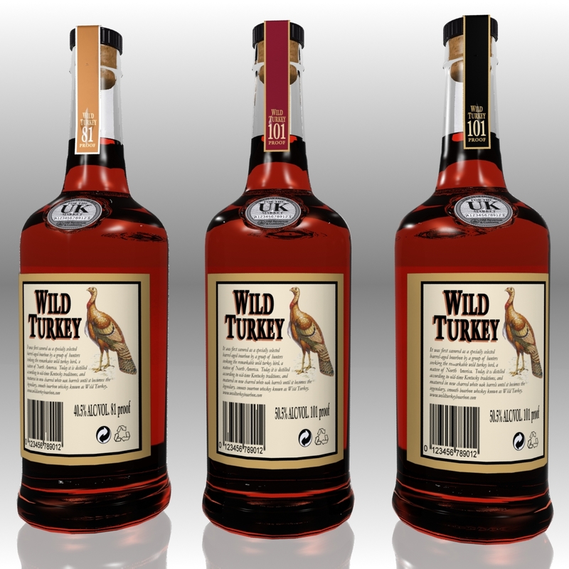 3ds realistic wild turkey set