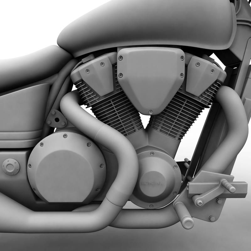 3d honda vtx model