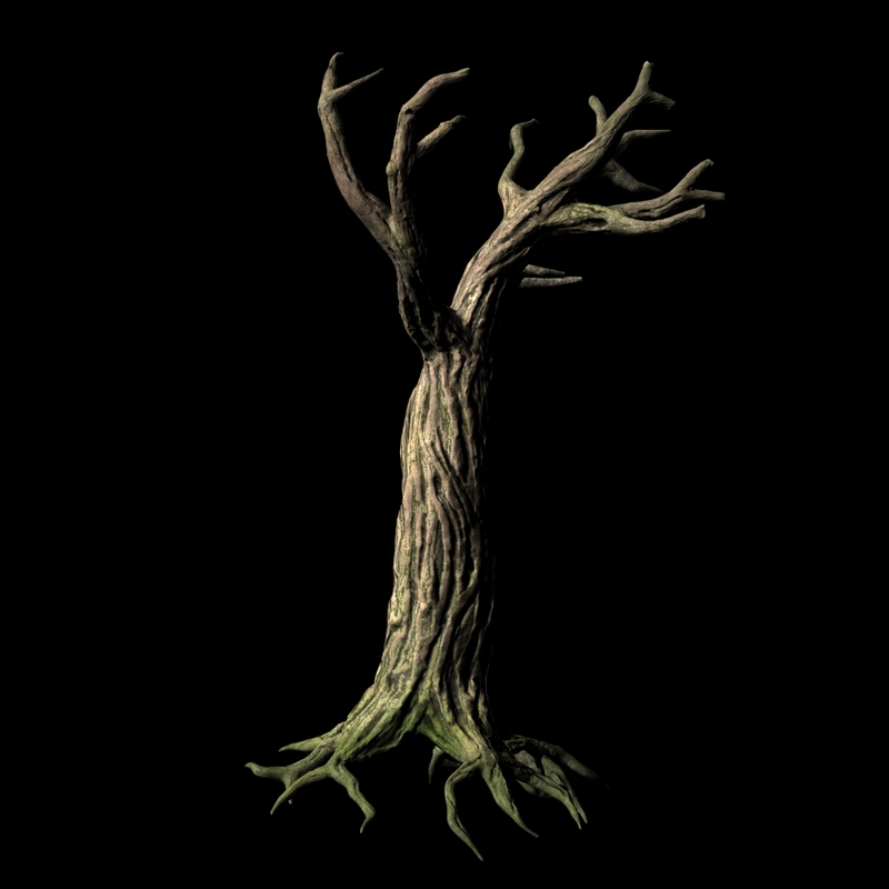 spooky tree 3d model