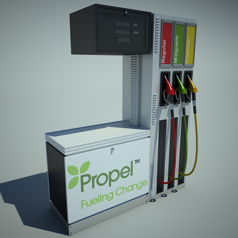 3d petrol pump model