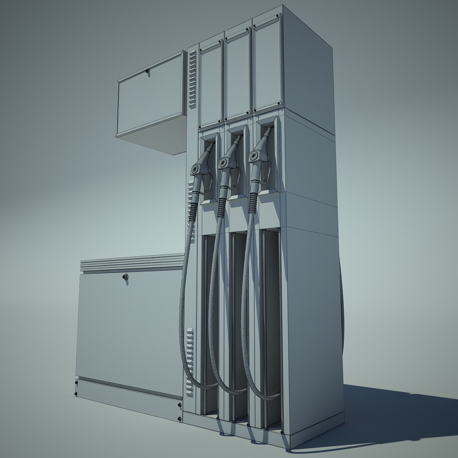 3d petrol pump model