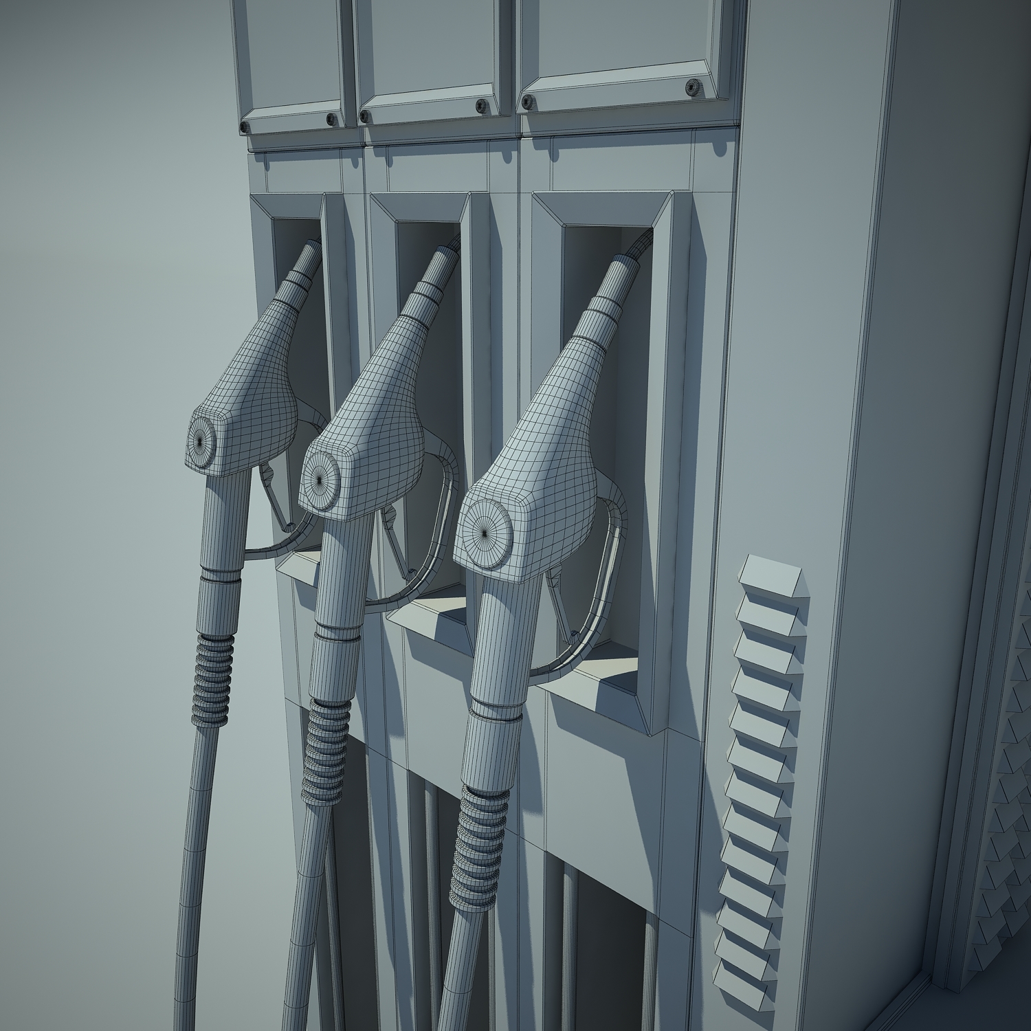 3d petrol pump model