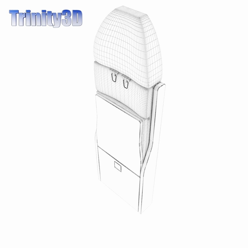 3d model airplane staff chair