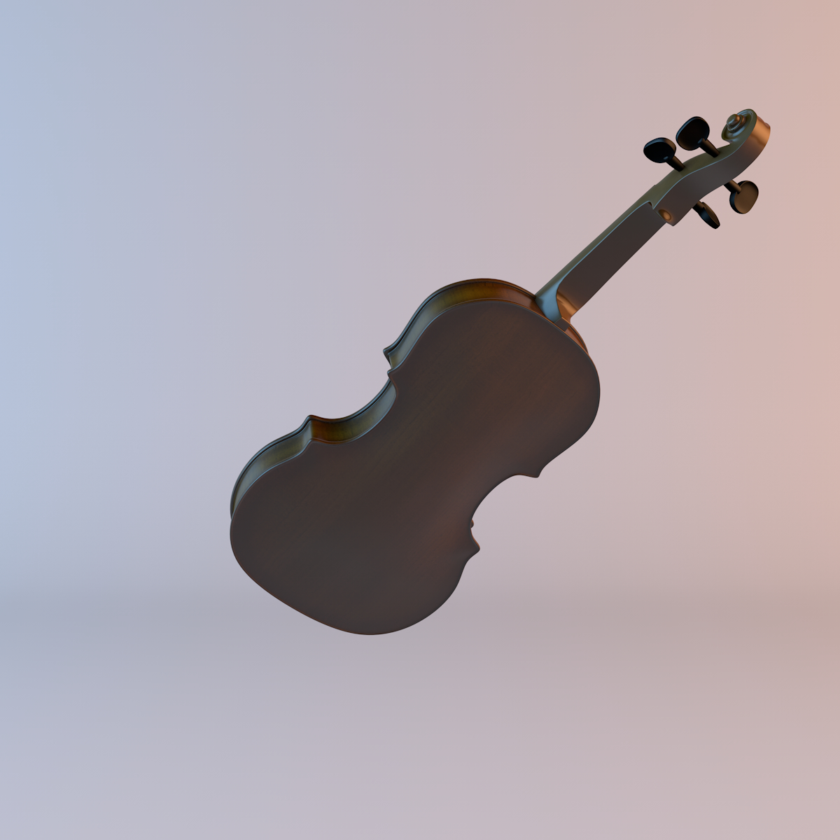 violin 3d model