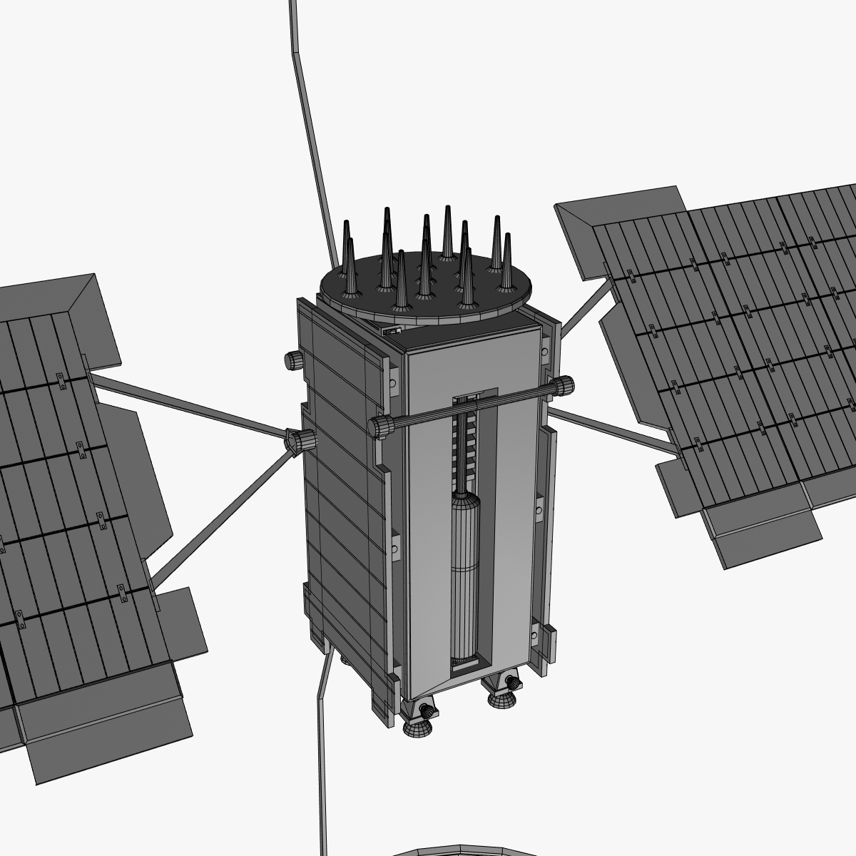 3d muos-2 tactical satellite model