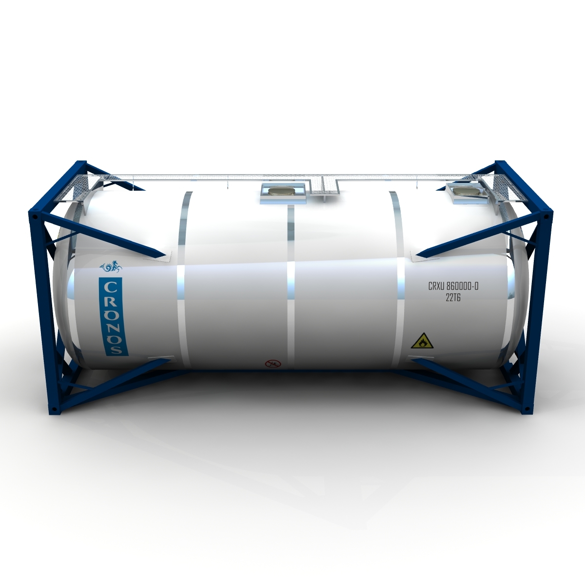 3d 20ft tank container