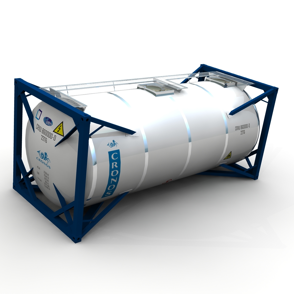 3d 20ft tank container