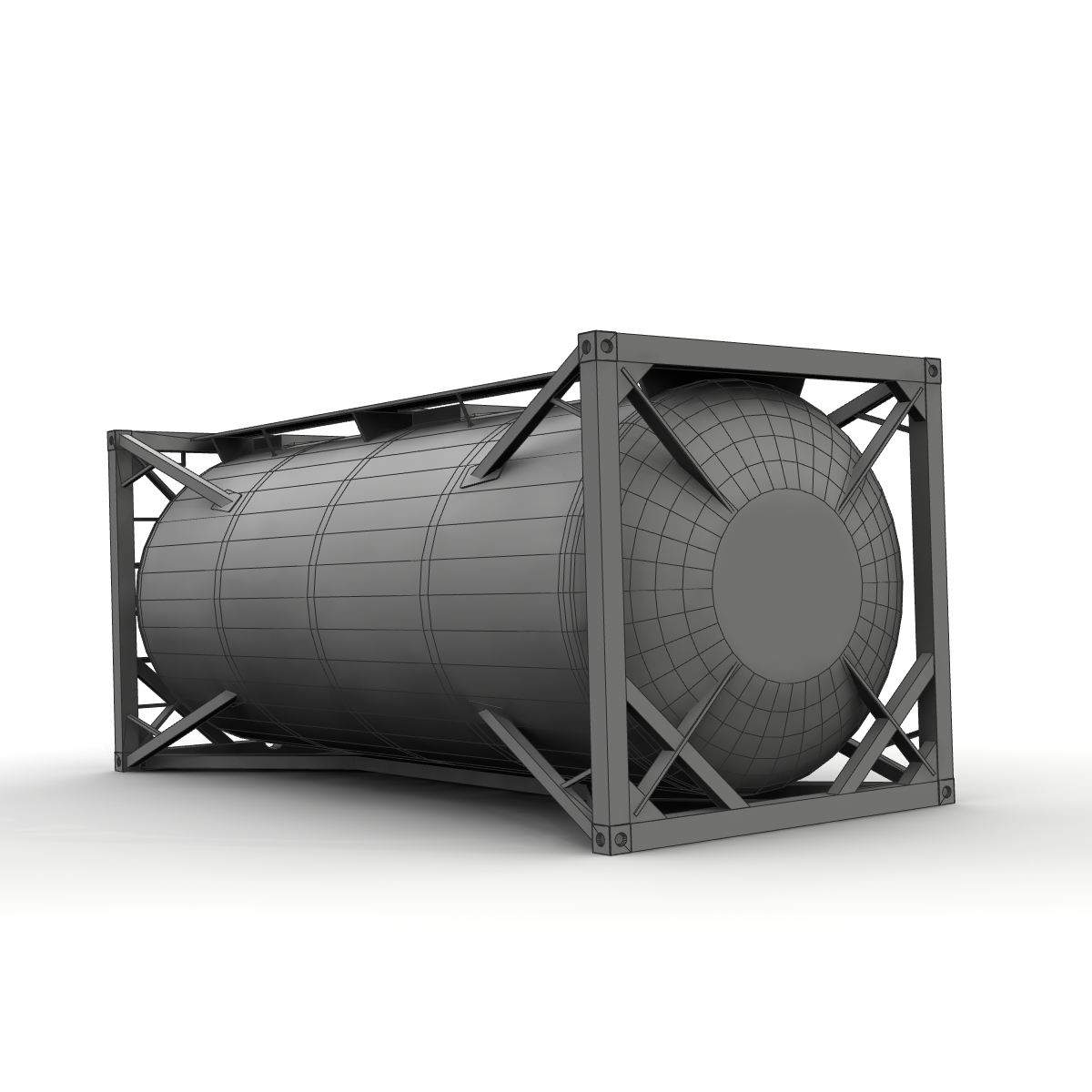 3d 20ft tank container
