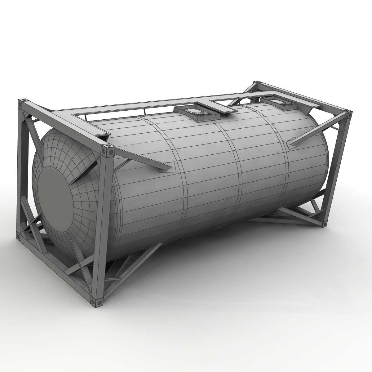 3d 20ft tank container