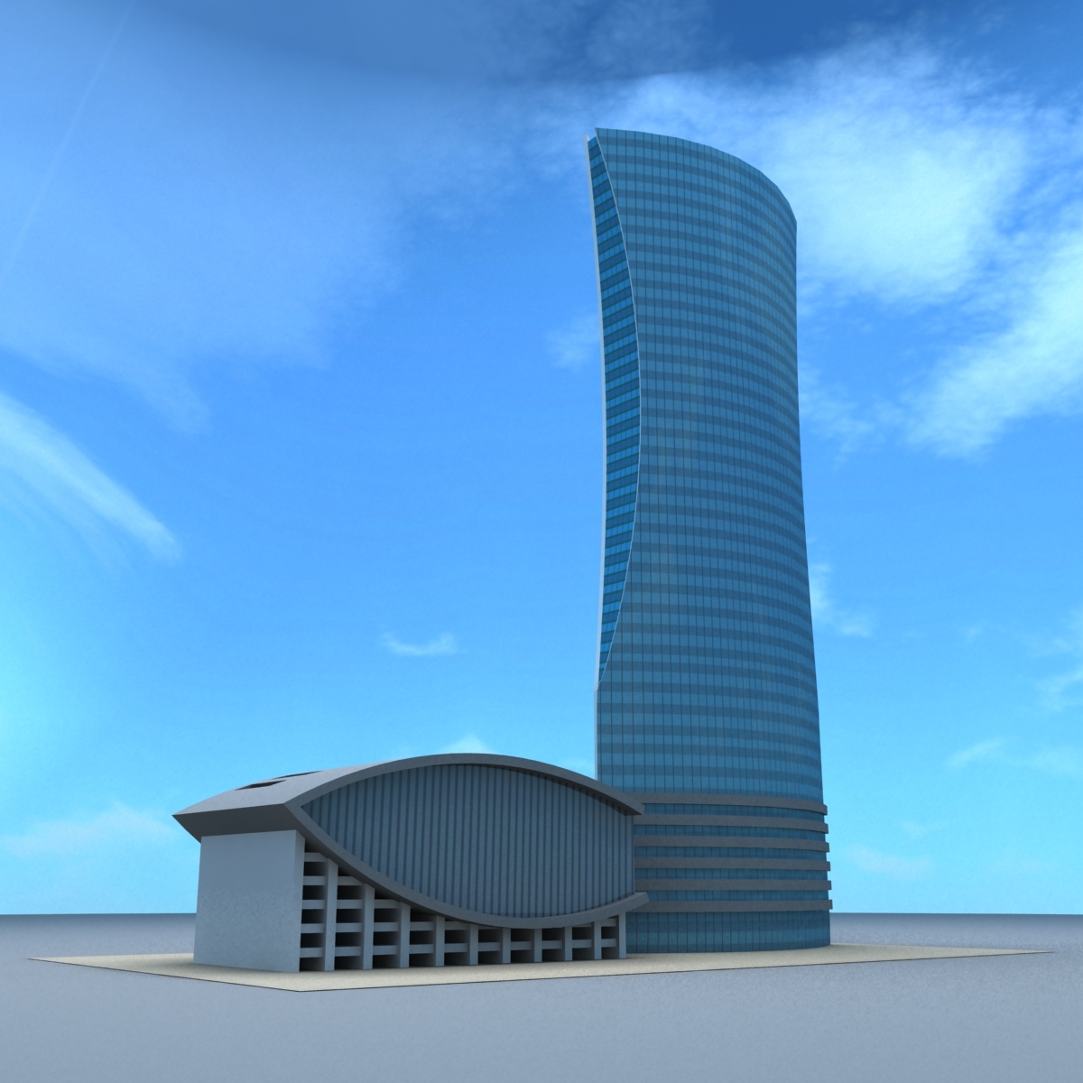 3d qatar navigation towers