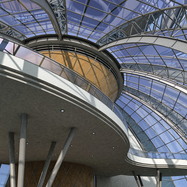 3ds max glass dome egg hexagon