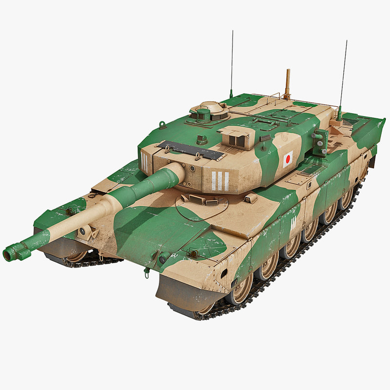 3d model japanese main battle tank