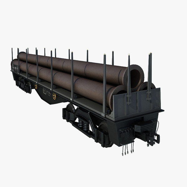 uncovered wagon 3d model