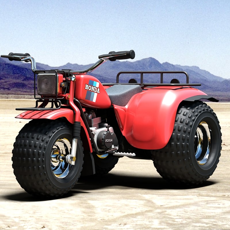 3d honda atc 200e model