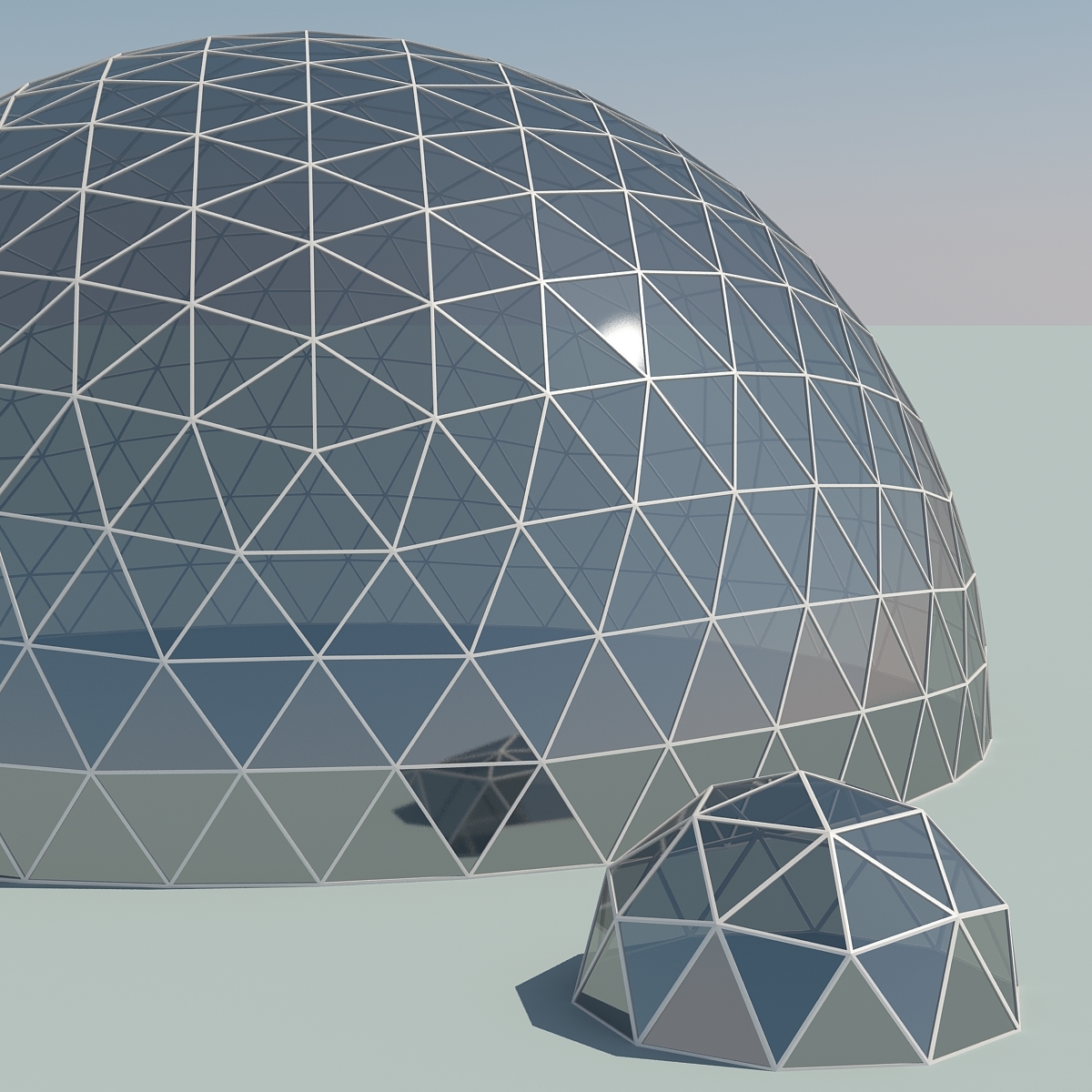 dome geodesic 3d model