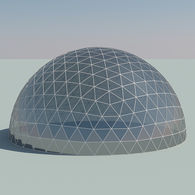 dome geodesic 3d model