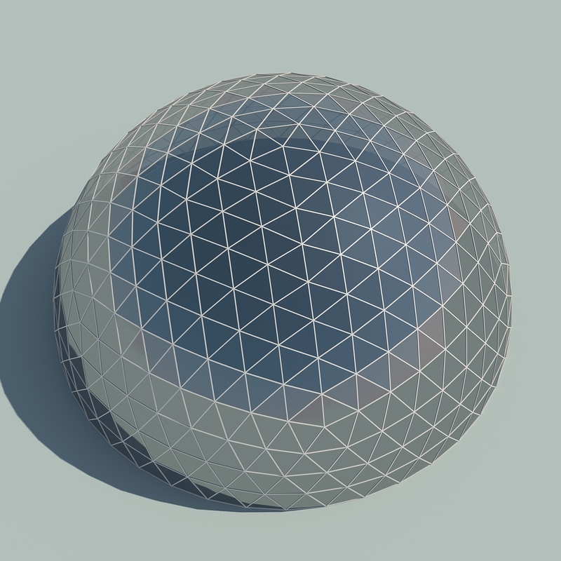 dome geodesic 3d model