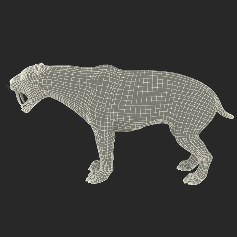 3d smilodon model