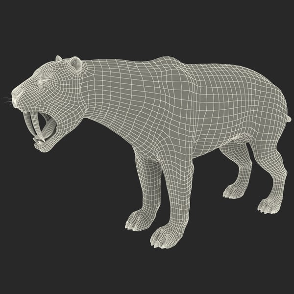 3d smilodon model