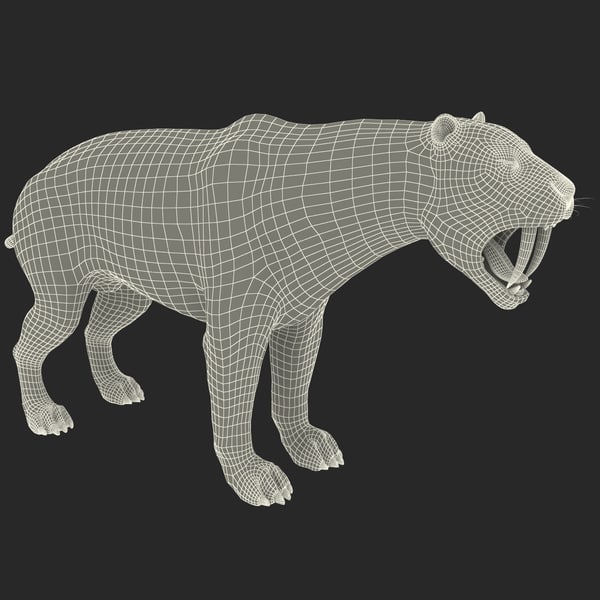 3d smilodon model