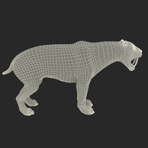 3d smilodon model