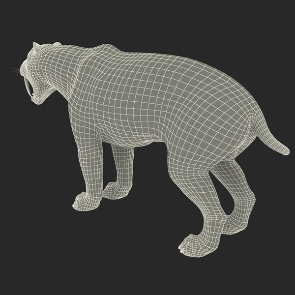 3d smilodon model