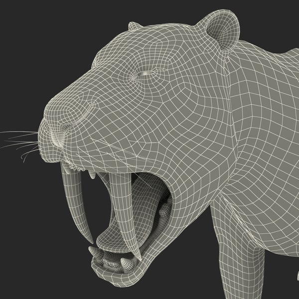 3d smilodon model