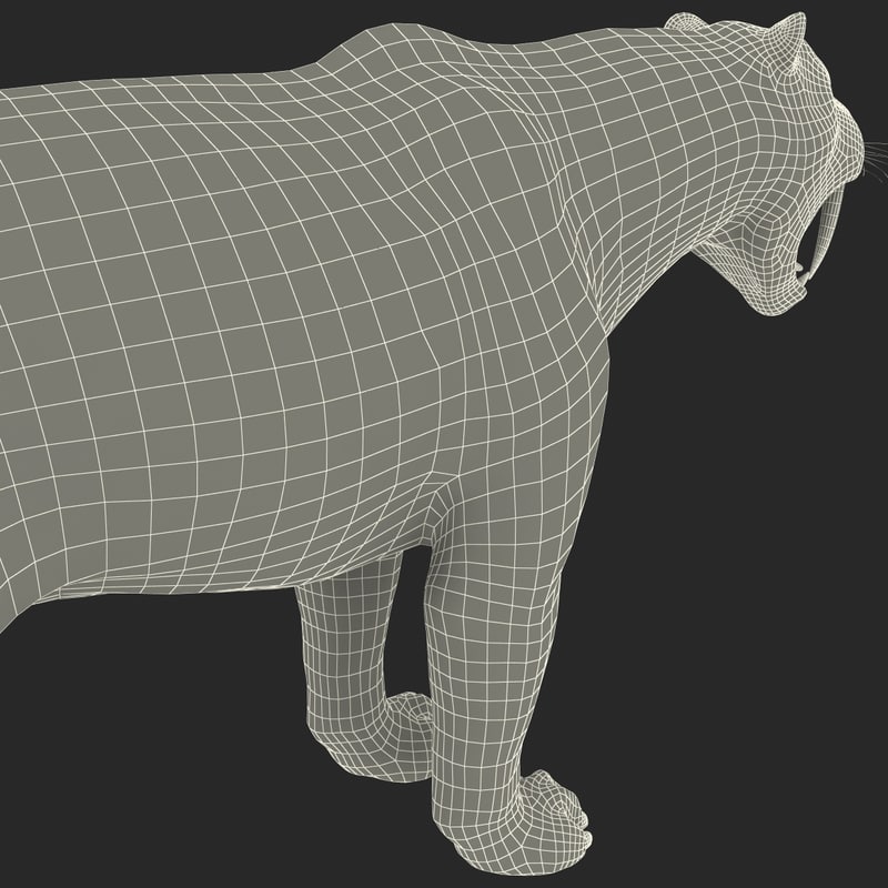 3d smilodon model