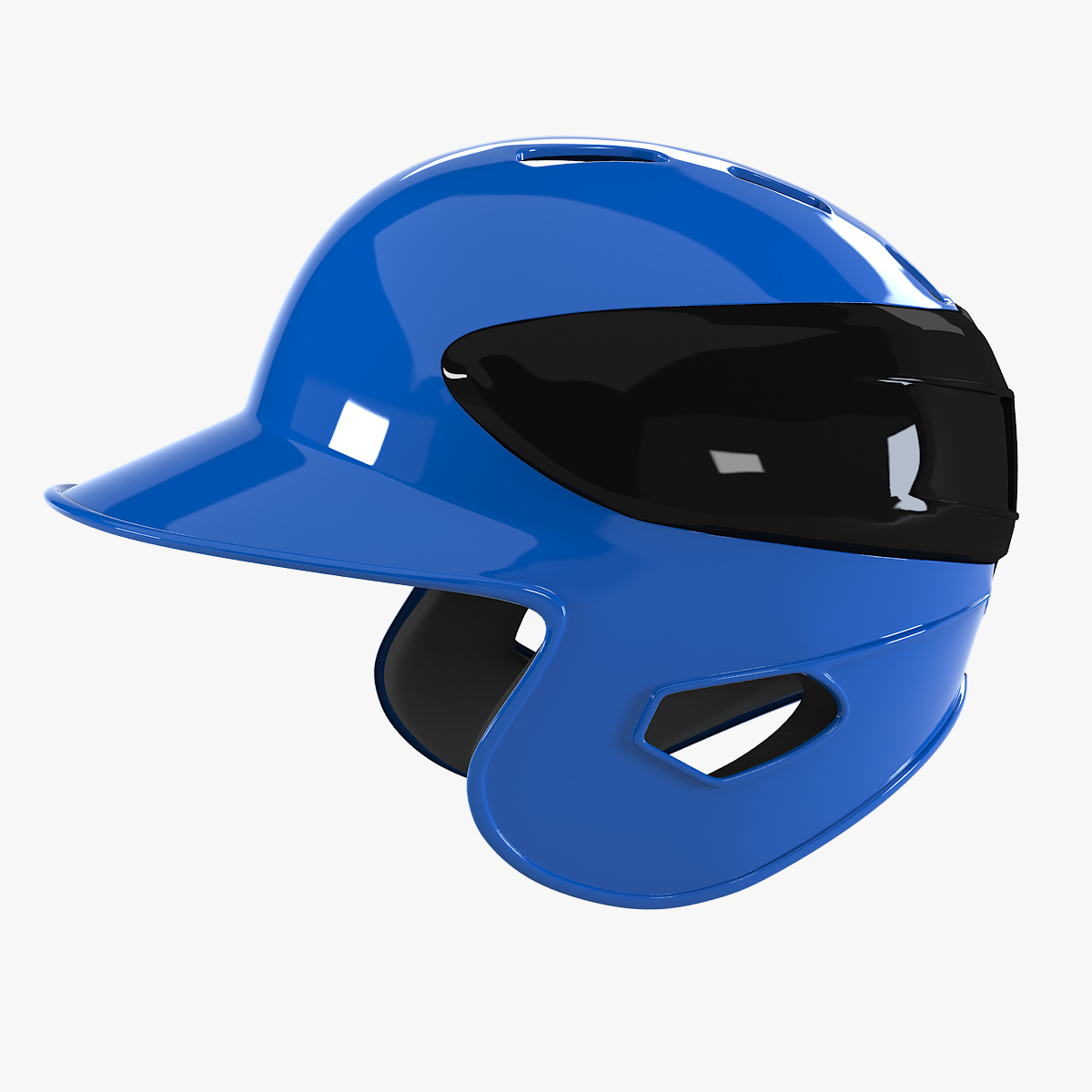 3d model baseball helmet