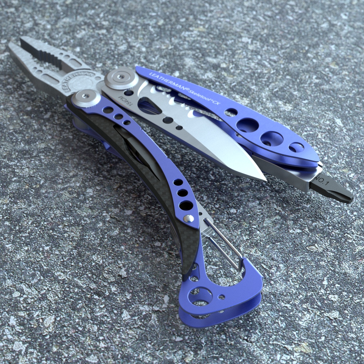 leatherman skeletool cx 3d model