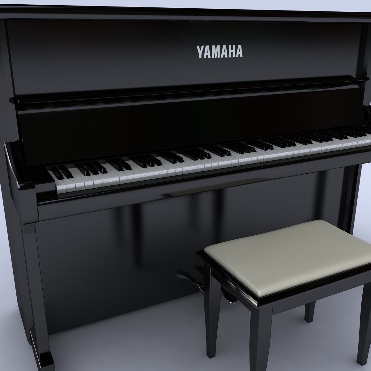 3d piano keyboard instrument model