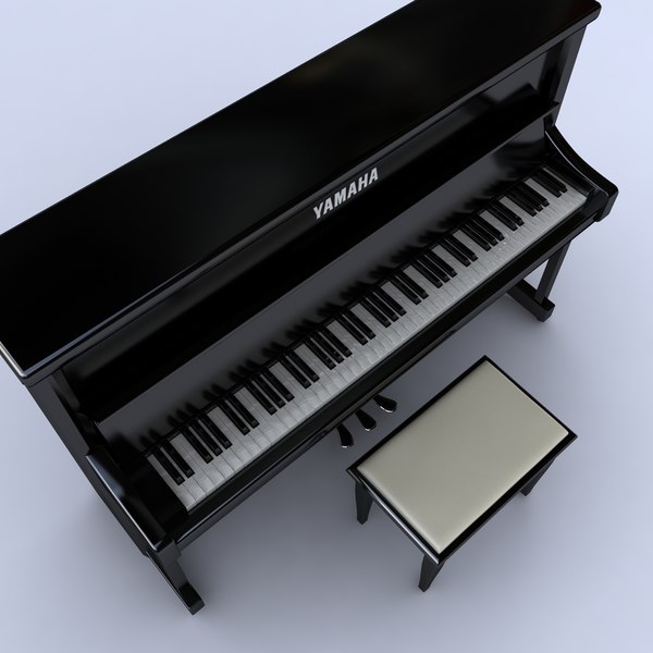 3d piano keyboard instrument model