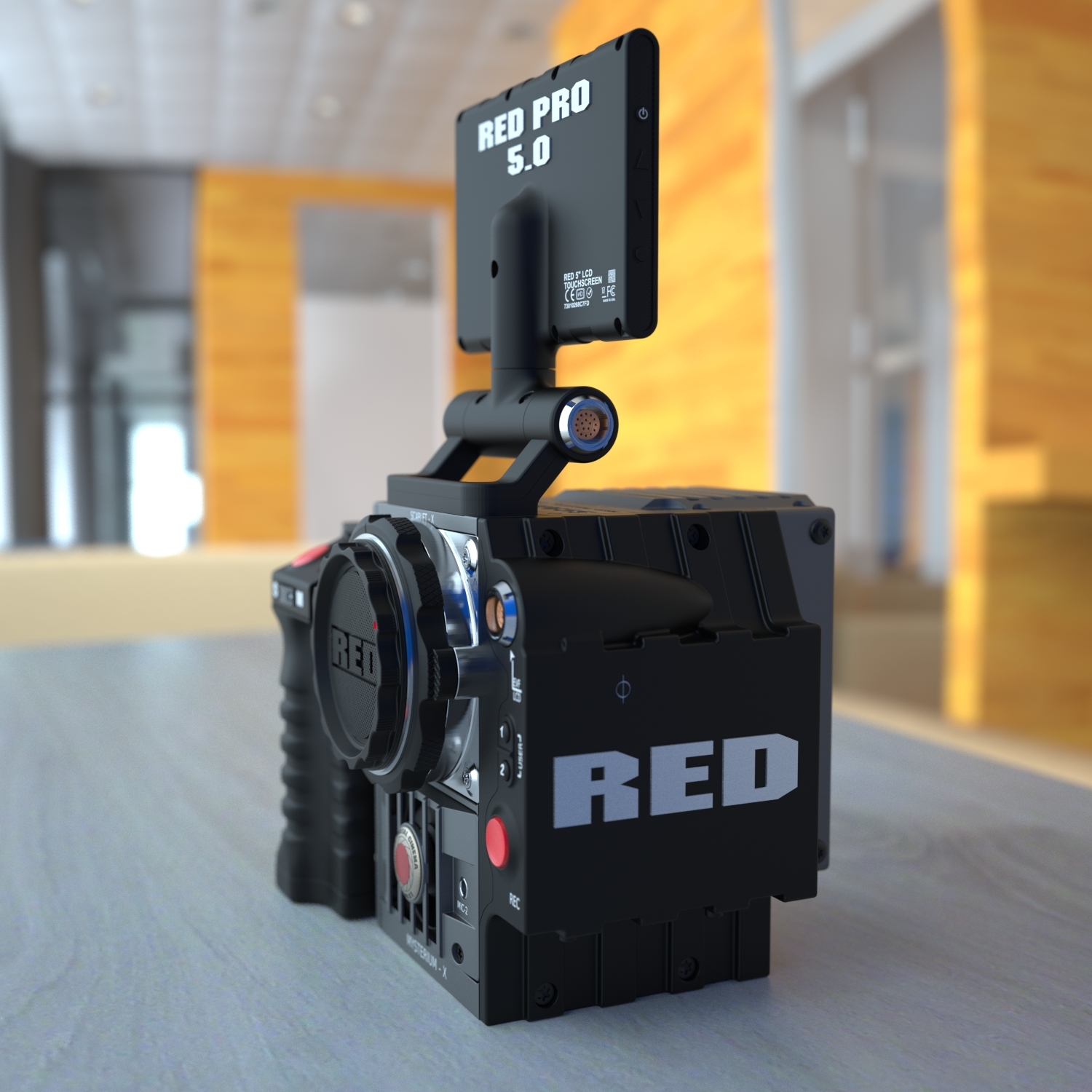 3d digital camera red