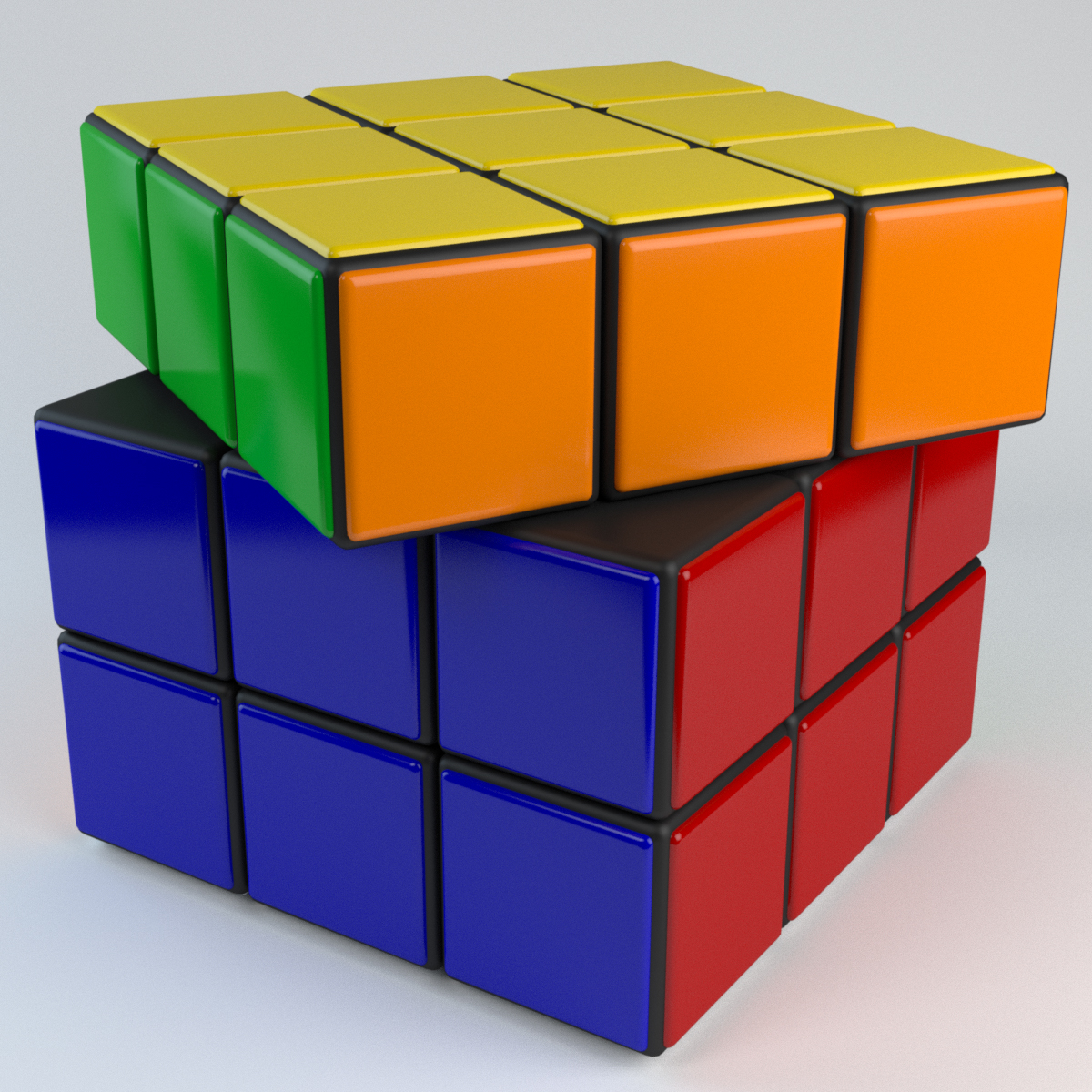 rubik s cube 3d max