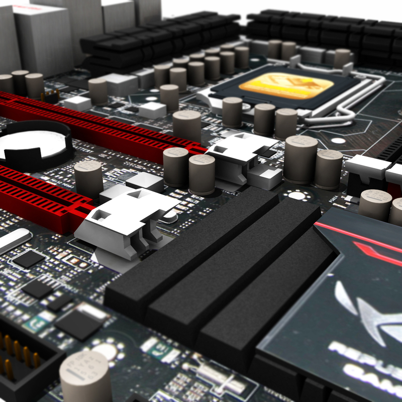 3ds max motherboard circuit board