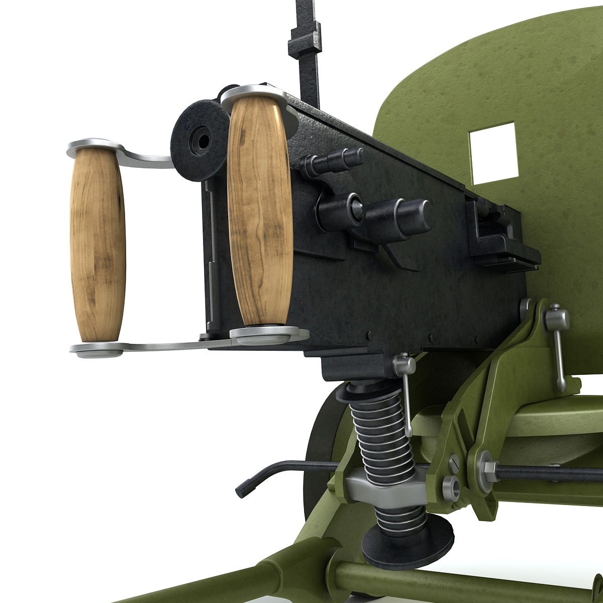 m1910 maxim machine gun 3d max