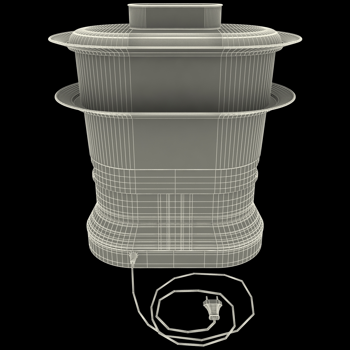 3d 4 quart food steamer model