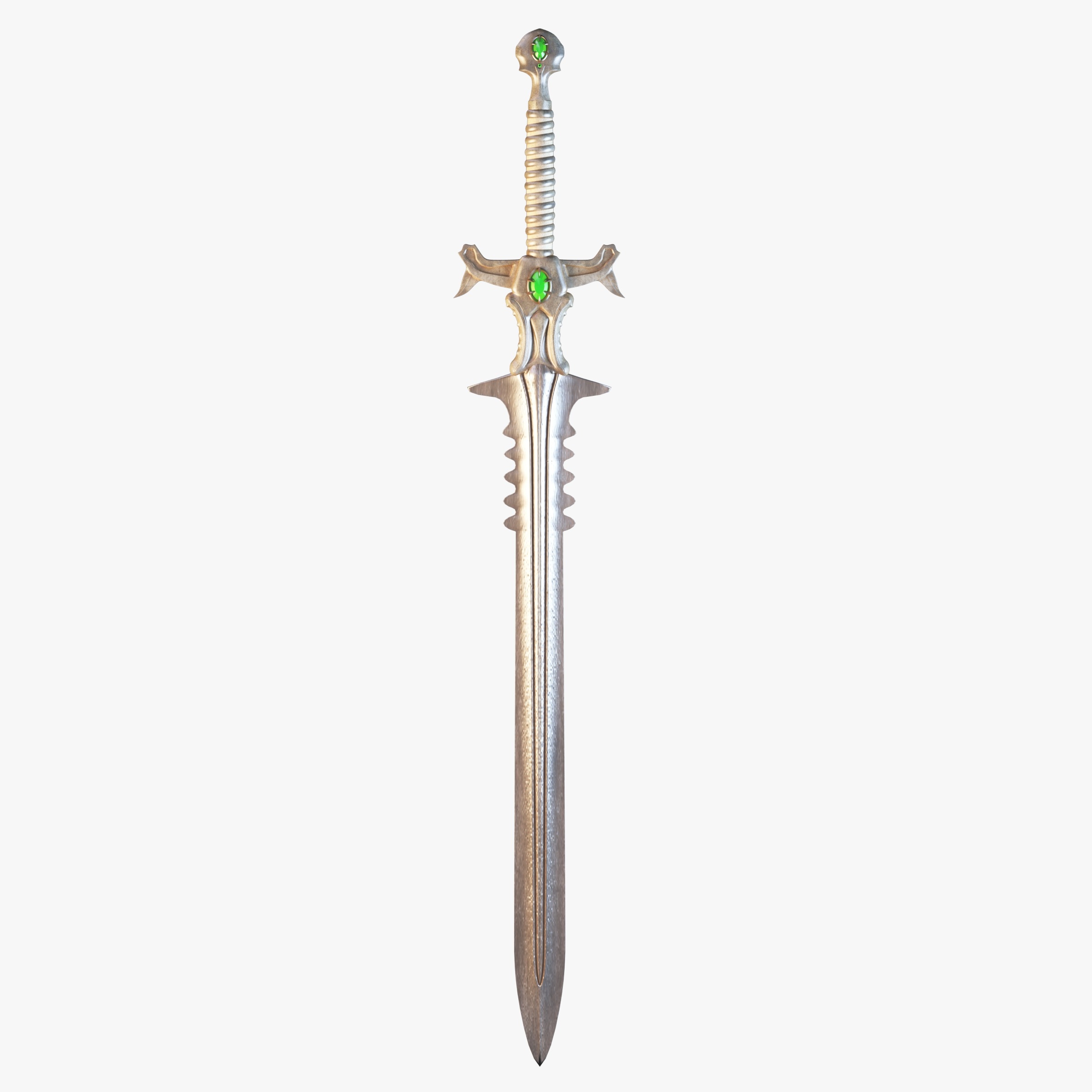 jeweled fantasy sword 3d model